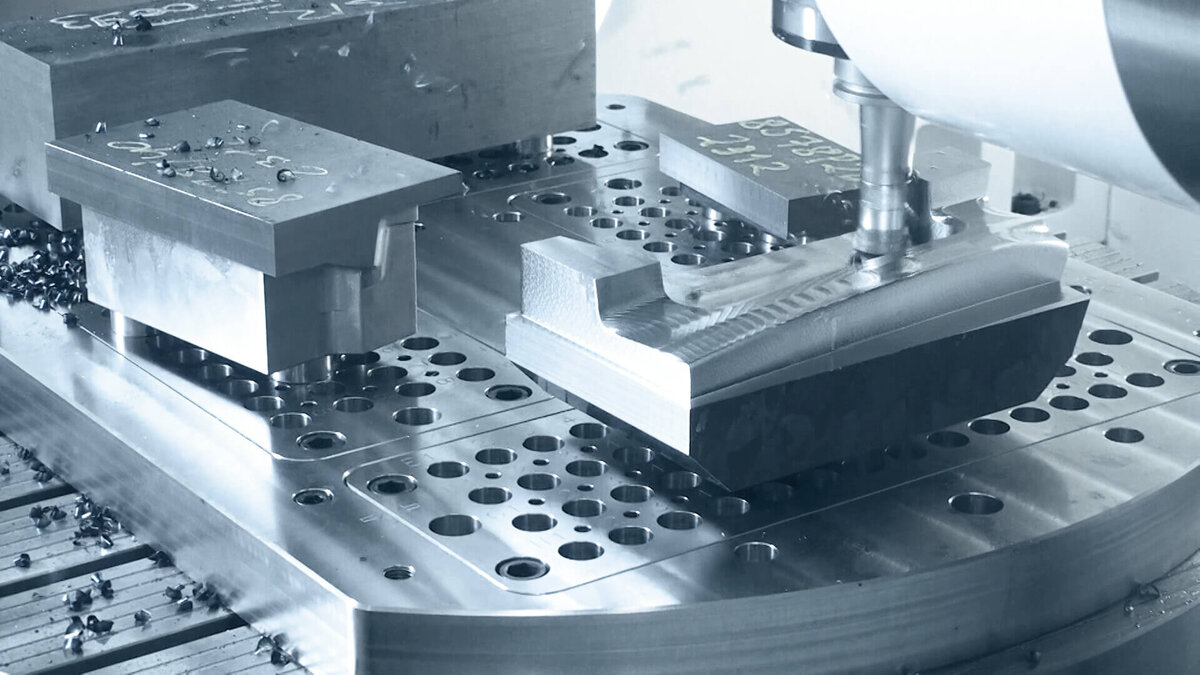 Multiple setup: machining several parts together