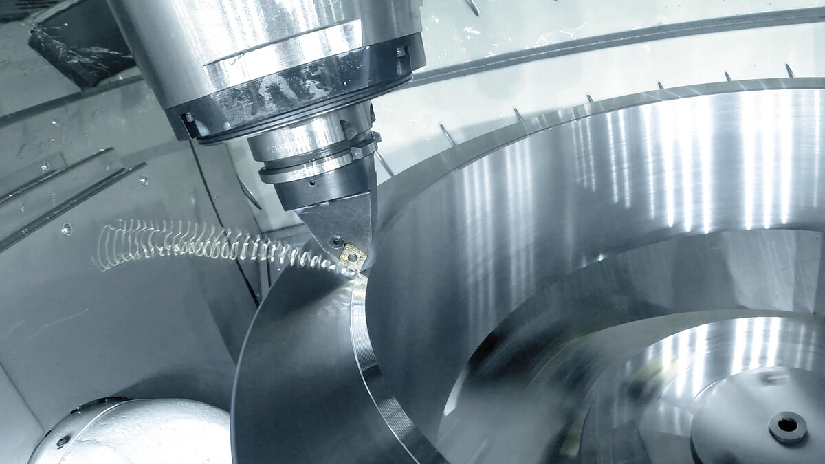 CNC turning for roughing, finishing and downward machining