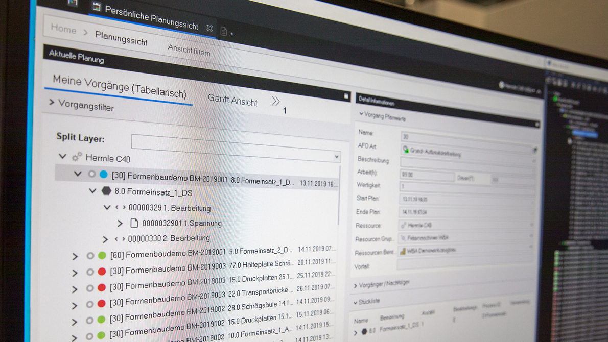 MES Fertigungsplanung mit Tebis ProLeiS für die Einzelteilfertigung